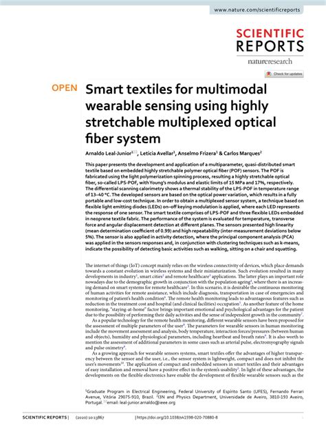 Pdf Smart Textiles For Multimodal Wearable Sensing Using Highly Stretchable Multiplexed