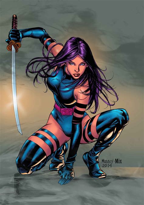 Psylocke By Michele Nogueira Marvel Comics Art Superhero Art