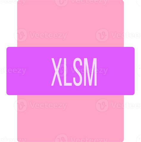 Xlsm Ip File Extension Icon Color Fill Outer Flat Design Element 57325807 Png