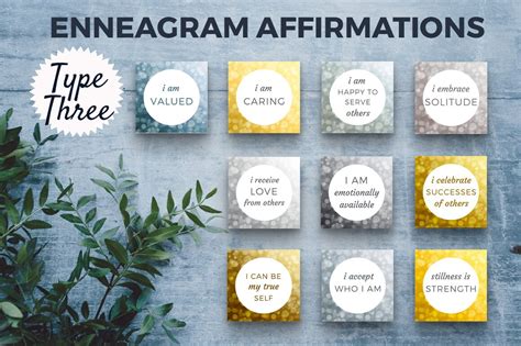 Enneagram Heart Triad Affirmation Cards Enneagram 2 Enneagram 3