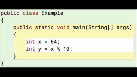 Java Modulo 2 Mod Calculates The Remainder Example 2 Youtube