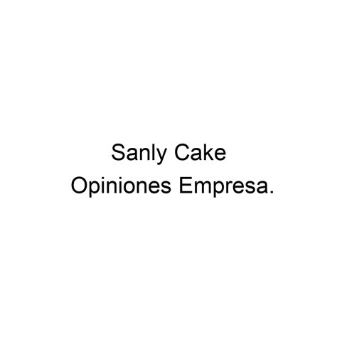 Opiniones Sanly Cake 9611377601