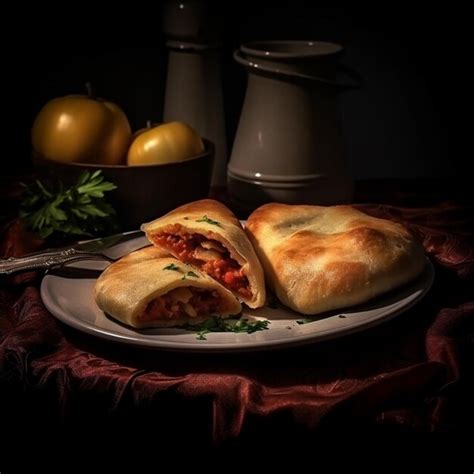 Premium Ai Image Calzones