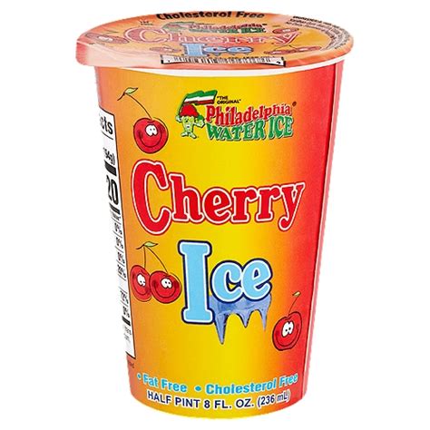 Philadelphia Cherry Water Ice 8 Fl Oz The Fresh Grocer