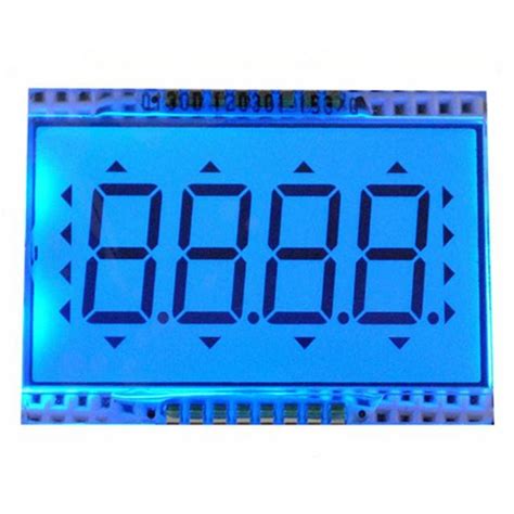 Tn Stn Htn Lcd Display Positive Mode 28v With Pin Rubber Connector