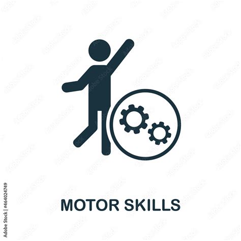 Motor Skills Icon Monochrome Sign From Creative Learning Collection