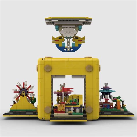 Lego Moc Qmqii Cute Magi Cube 2 Fun Park With Swing Ship Ride By