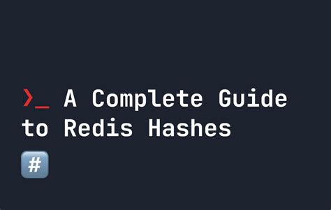 What Are Redis Hashes Hackernoon
