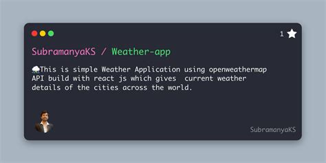 React Weather App Github Topics Github