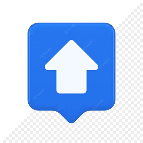 premium psd arrow up button directional pointer cyberspace cursor 3d