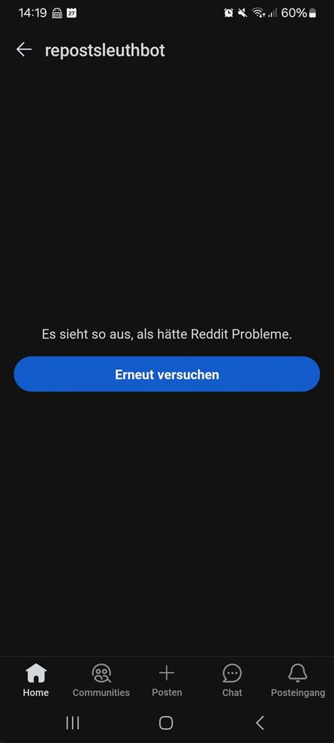 [android] user page does not load r bugs
