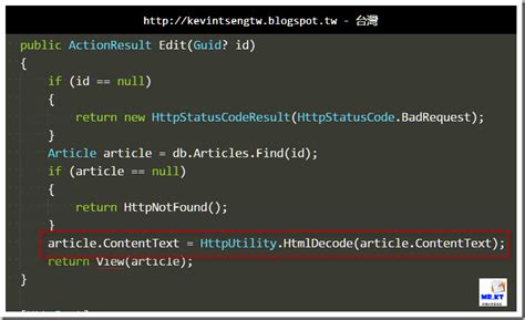 Mrkt 的程式學習筆記 Aspnet Mvc 使用 Ckeditormvc 與 Htmlencodeoutput 補充說明