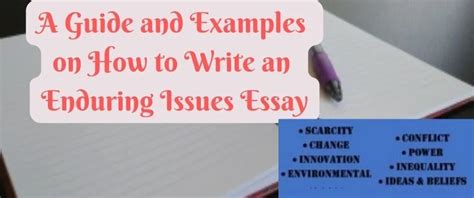 How To Write An Enduring Issues Essay Guide With Topics And Examples