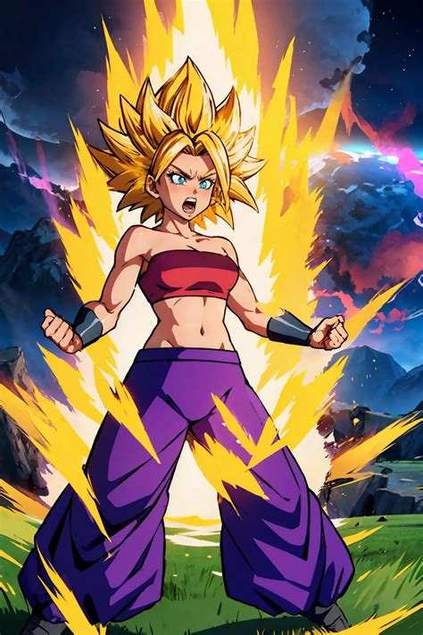 Caulifla Dragon Ball And More Generated By Novowels Using Monstercoffeebang Mix Aibooru