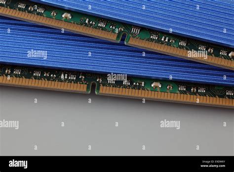 Two DDR2 SDRAM Modules Computer RAM Close Up Stock Photo Alamy