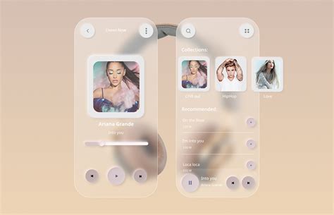 Ui Design Glass Effect Behance