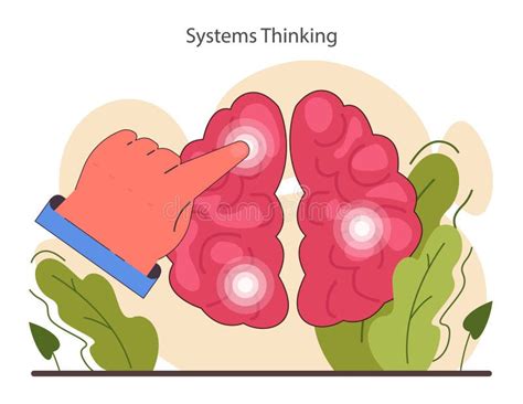 Systems Thinking Critical Thinking Skill Stock Vector Illustration Of Communication Brain