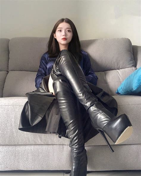 Asian Women Wearing Boots