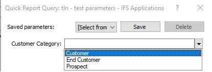 SQL Quick Report Query Flags And LOV In Aurena IFS Community