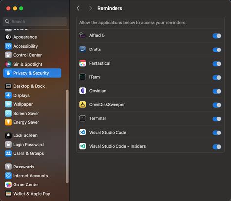 On Macos Warp Does Not Request Permission To Access Reminders · Issue