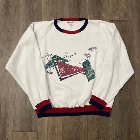 Vintage Country Club Multicolor Golf Crewneck Size Depop