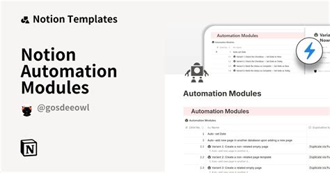 Notion Automation Modules Template Notion Marketplace