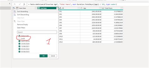 solved how to restrict to only five years of data dynamic
