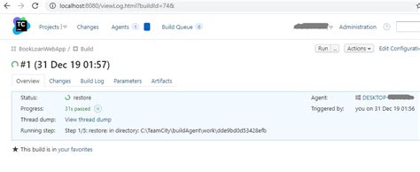 how to configure a build for a core project with teamcity