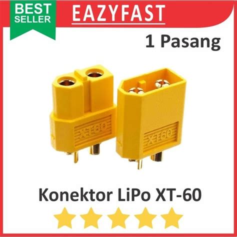 Jual Konektor Baterai Lipo Xt60 Xt 60 Male Female Jack Socket Banana