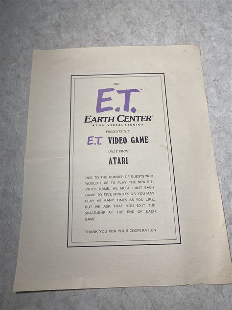 Atari 2600 Vcs E T The Extra Terrestrial Scans Dump Download Screenshots Ads Videos