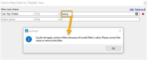 How To Filter Results In Peptide Workflows Protein Metrics