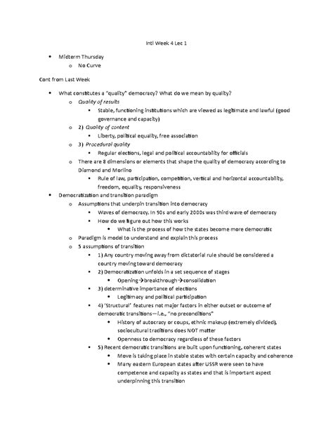 Intl Week 4 Lec 1 Lecture Notes 4 1 Intl Week 4 Lec 1 Midterm Thursday O No Curve Cont From