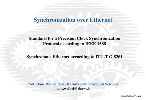 Ppt Synchronization Over Ethernet Powerpoint Presentation Free