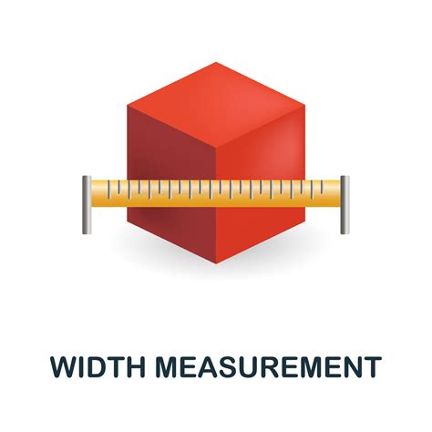 Width Measurement Icon 3d Illustration From Measurement Collection Creative Width Measurement