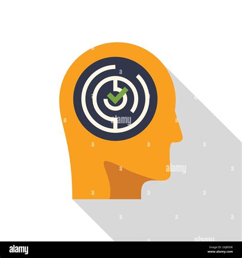 human head silhouette containing a solved maze with a check mark in the
