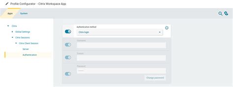 configuration of the citrix workspace app on igel os