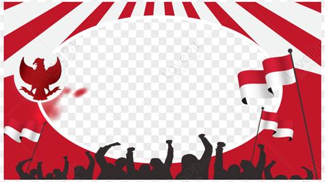 Indonesia Heroes Day Border Horizontal Map Flag Gala Flags Png