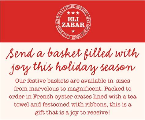Tbaskets Elizabar Eli Zabar