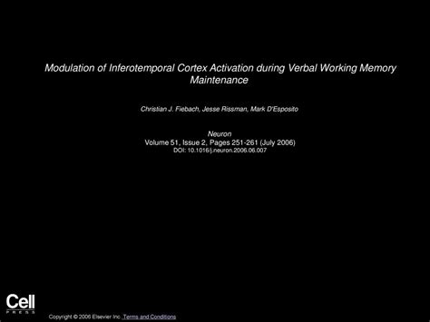 Christian J Fiebach Jesse Rissman Mark Desposito Neuron Ppt Download