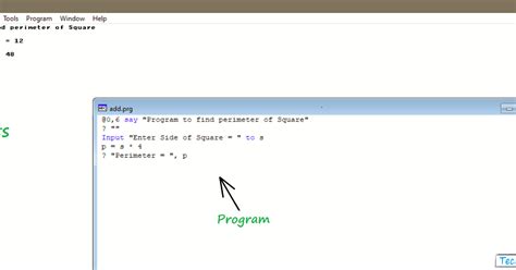 Program To Find Perimeter Of Square In FoxPro
