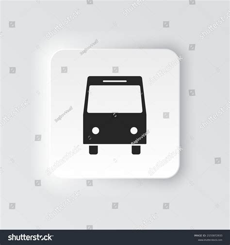 rectangle button icon bus button banner stock vector royalty free