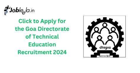 Goa Directorate Of Technical Education Recruitment 2024