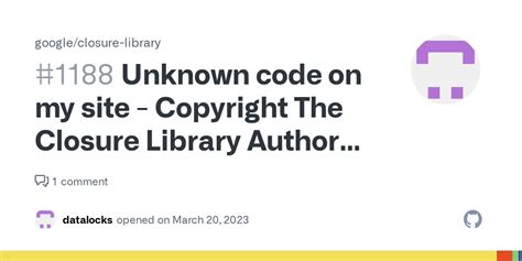unknown code on my site copyright the closure library authors spdx