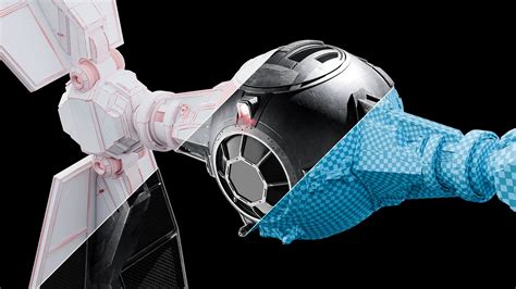 Tie Fighter Hard Surface Kitbash Flippednormals