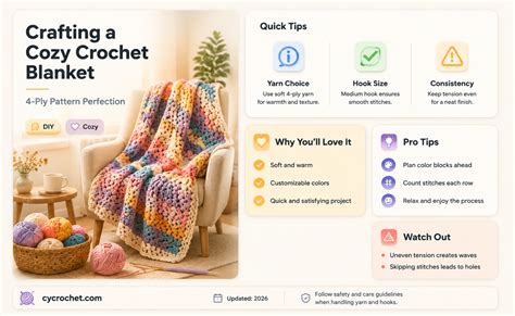 Crafting A Cozy Crochet Blanket 4 Ply Pattern Perfection Cycrochet