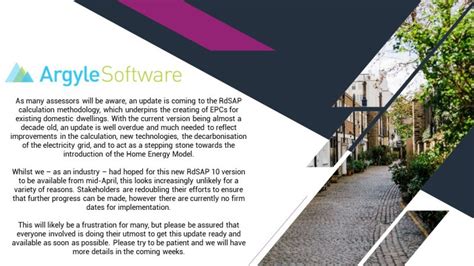 Argyle Software On Linkedin Rdsap10 Rdsap Epc Epcs Energyefficiency Energyperformance