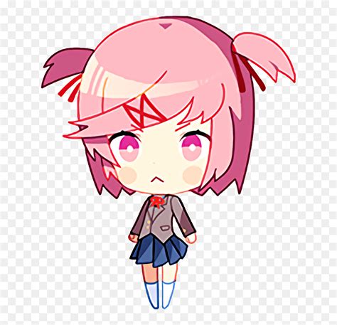Doki Doki Literature Club Natsuki Chibi Hd Png Download Vhv