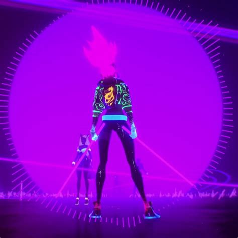 Kda Akali Neon Wallpapers Wallpaper Cave