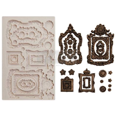 Prima Mould Redesign Ornate Frames Vintage Art Decor Silicon Mold