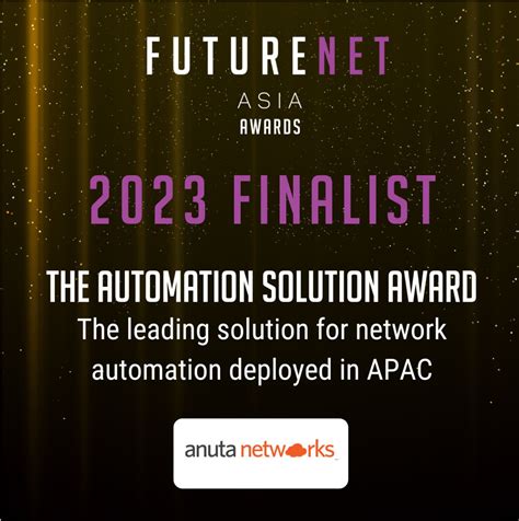 Anuta Networks On Linkedin Futurenetawards Finalist